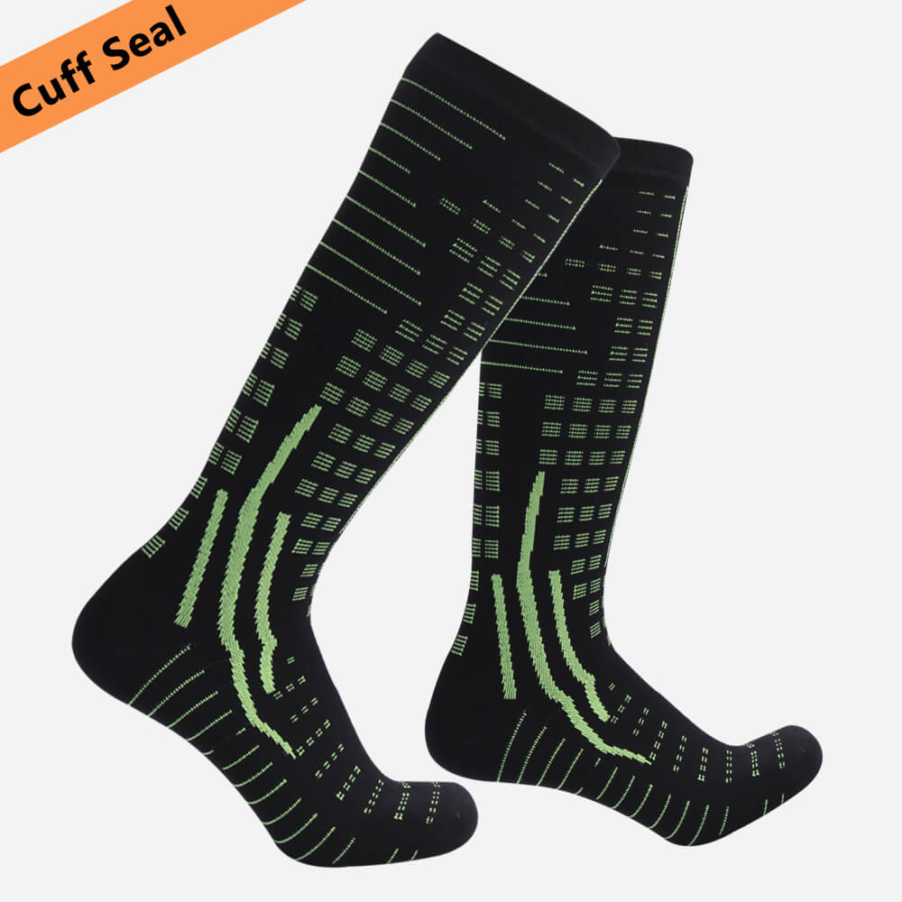 RANDY SUN Merino Wool Knee High Waterproof Socks With Cuff Water Seal